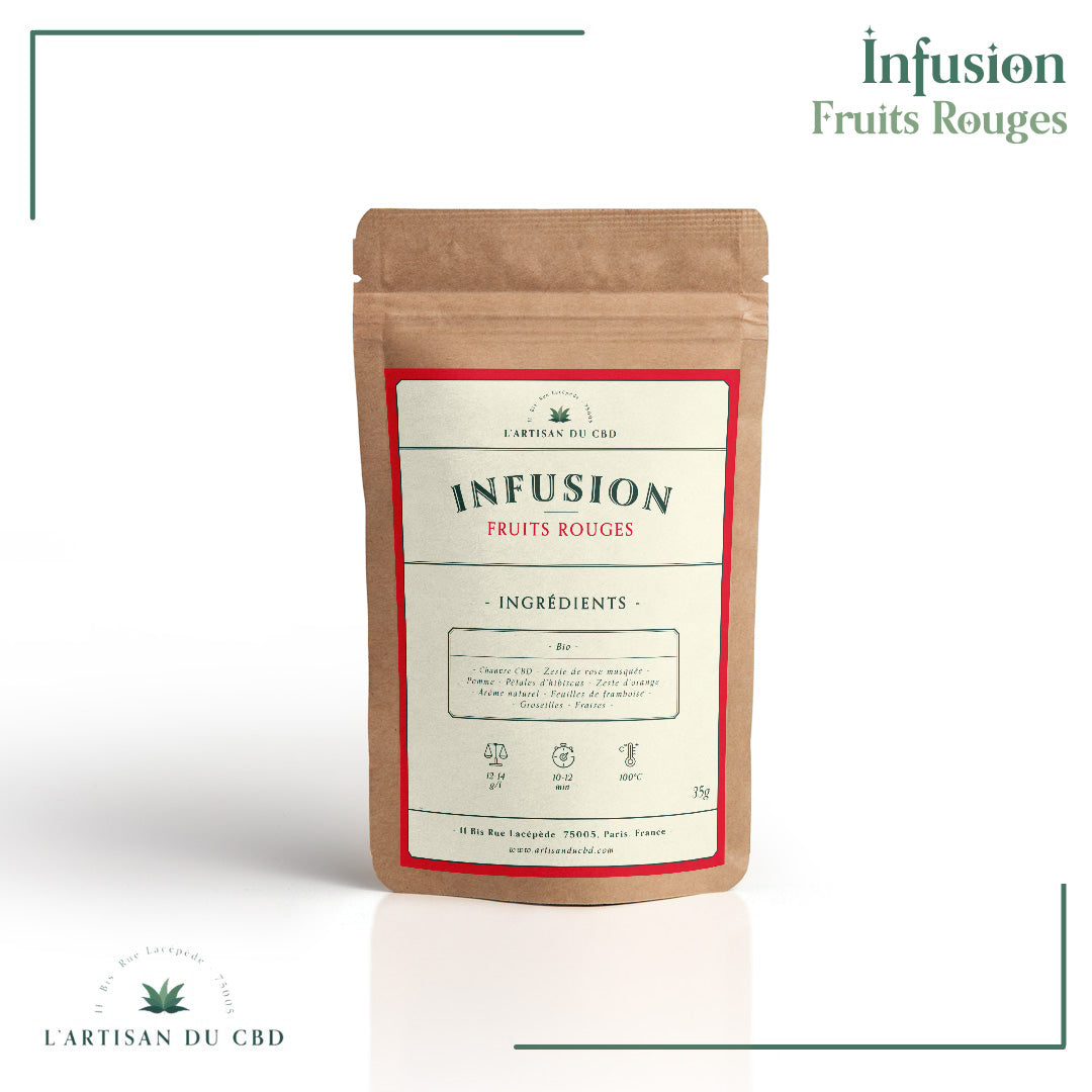 Infusion Chanvre Fruits Rouges Bio – L'Artisan du cbd